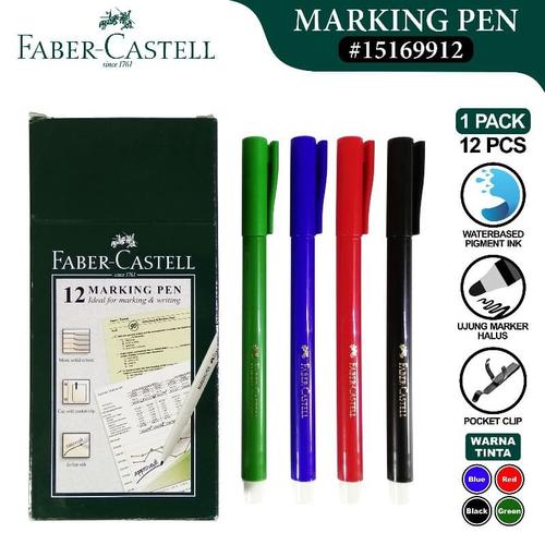 Jual Faber Castell Marking Pen-Hitam-Biru-Merah-Hijau - Kota Depok ...