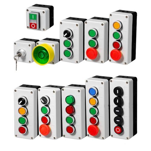 Jual Button Switch Control Box Plastic Handheld Self Starting Button ...