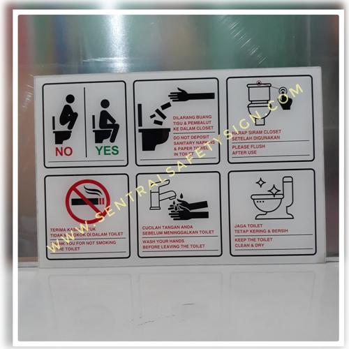 Jual Sign Toilet acrylic 3mm - Jakarta Barat - SENTRAL SAFETY SIGN ...