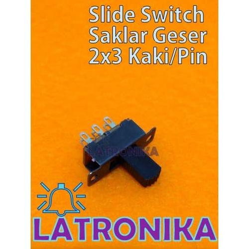 Jual Saklar Geser Hitam Slide Switch tuas Panjang 2x3 Kaki Pin ...