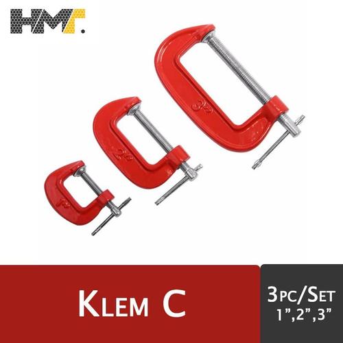 Promo 3 Pieces C Clamp Set (1", 2" & 3") / Klem C Set 3 Pieces ...