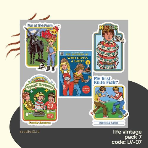 Jual Life Vintage Sticker Pack - LV07 - Kota Bandung - Studio13 | Tokopedia