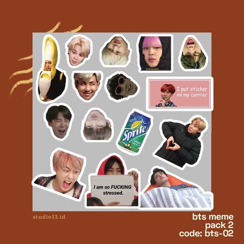 Jual BTS Meme Sticker Pack - BTS02 - Kota Bandung - Studio13 | Tokopedia