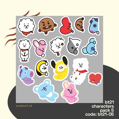 Jual BT21 Sticker Pack - BT21-05 - Kota Bandung - Studio13 | Tokopedia