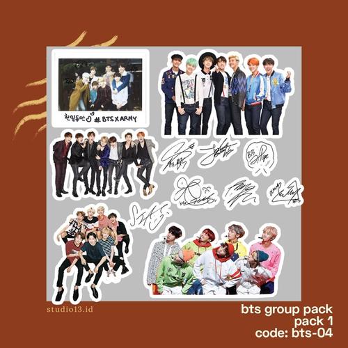 Jual BTS Group Sticker Pack - BTS04 - Kota Bandung - Studio13 | Tokopedia