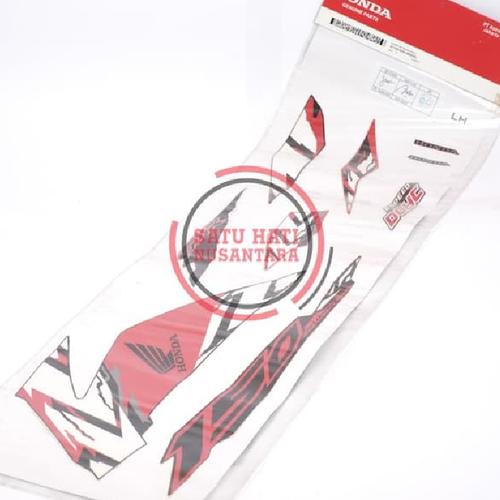 Jual (Supra GTR) Honda ORI Sticker Stripe Stripping Body - BLACK RED ...