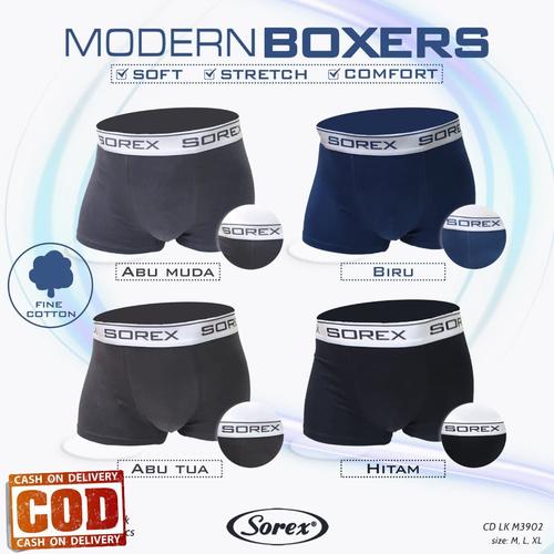 Jual CD Cowok - Celana Dalam Pria Katun Sorex Model Boxer M3902 - M ...