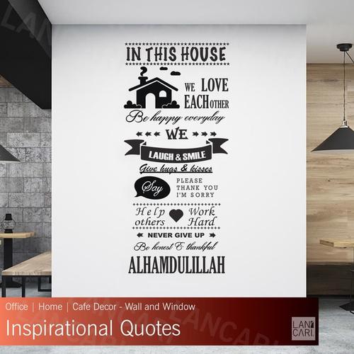 Jual Sticker Dinding Quote Rumah Family Keluarga Quotes Stiker Cutting ...