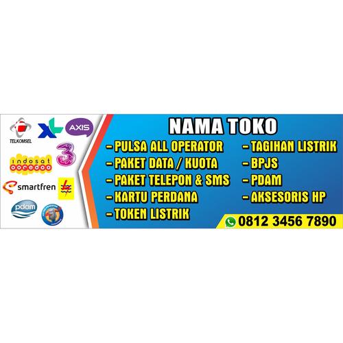 Jual SPANDUK BANNER KONTER PULSA UK. 3m x 1m - Kota Kediri - ExNow ...