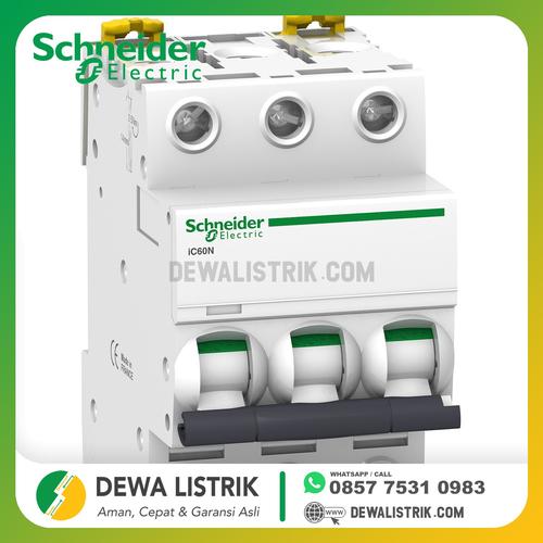 Jual [ A9F74363 ] Schneider - ACTI9 IC60N 3P 63A C MCB - Jakarta Pusat - Dewa Listrik_NEW ...