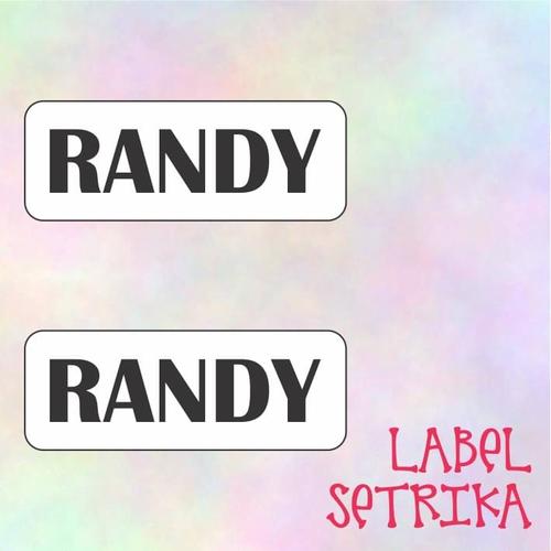 Jual Label Nama Label Setrika Sticker Setrika Label Baju Label Kaos ...