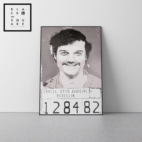 Jual Pablo Escobar - Narcos Series Premium Poster + Borderless Frame A2 ...