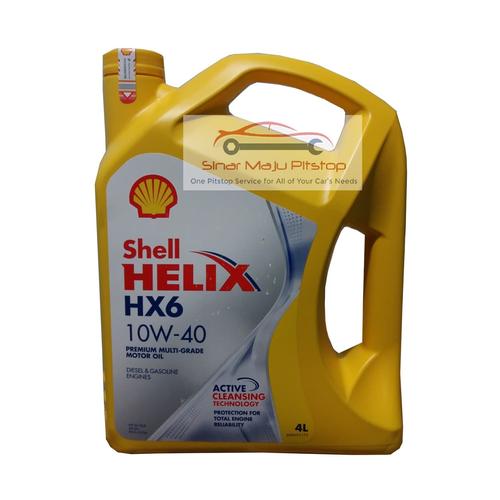 Jual Shell Helix HX6 10W-40 API SN PLUS Oli Mobil Bensin 4 Liter ...
