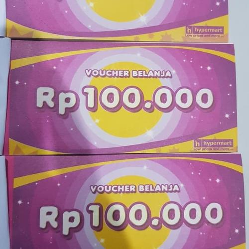 Jual Voucher Hypermart pecahan 100rb exp 31 desember 2021 - Jakarta ...