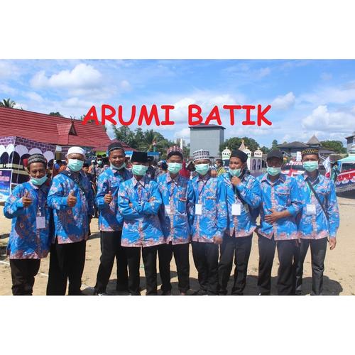 Jual Seragam Batik Kemeja Pria Umroh Travel Kantor Pabrik Instansi ...