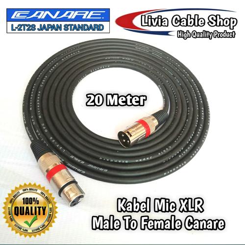 Jual Kabel Mic XLR 20 Meter Male to Female Canon Canare - Kab. Bekasi ...