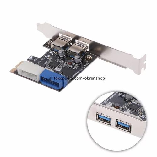 Jual PCI EXPRESS USB 3.0 2 PORT WITH 20 PIN HEADER FRONT PANEL ...