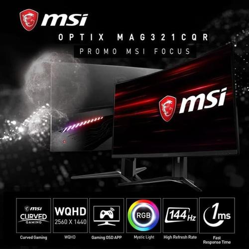 Jual Monitor MSI Optix MAG322CQR - Curve 32 " Gaming Monitor 144Hz 1ms ...