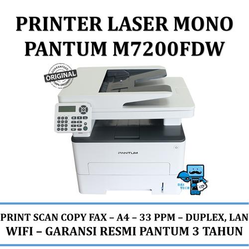 Promo Printer PANTUM M7200FDW Mono Laser MULTIFUNCTION DUPLEX LAN FAX ...