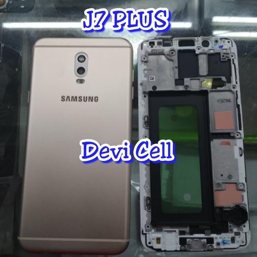 Jual KESING KESSING SAMSUNG J7 PLUS C710 FULLSET TULANG TENGAH TATAKAN ...