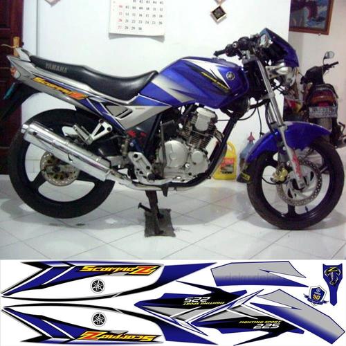 Jual Striping Sticker Scorpio Z Biru Silver 2005 printing - Kota ...