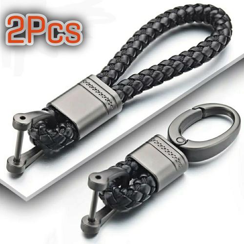 Jual 2 PCS GANTUNGAN KUNCI MOBIL MOTOR LEATHER KEY CAR KEYCHAIN DOFF L ...