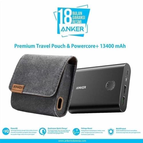 Jual Power Bank Quick Charge 3.0 Anker Premium Travel Pouch ...