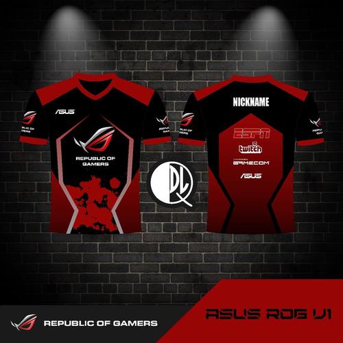 Jual Baju Kaos Jersey Gaming Republic of Gamers [ROG] V1-V5 Free ...