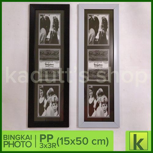 Jual Bingkai/Pigura/Frame Foto PP Panjang / 4R isi 3 Minimalis (15x50 ...