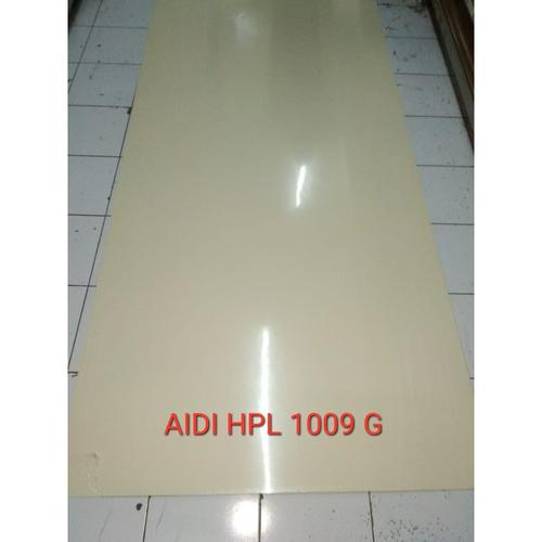 Jual AH 1009G HPL CREAM IVORY POLOS HPL AIDI HPL SOLID GLOSSY HPL POLOS ...