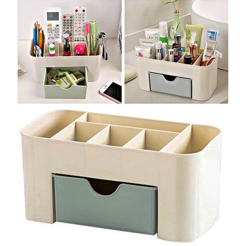 Jual Kotak Organizer Penyimpanan Serba Guna Laci Sekat Ringkas Abu abu ...