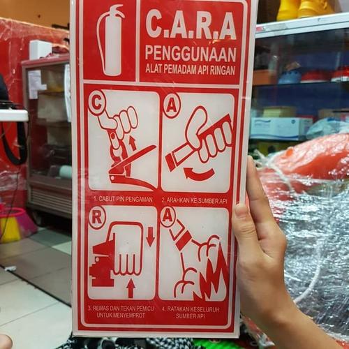 Jual AKRILIK SIGN K3 SAFETY CARA PENGGUNAAN APAR 13X30CM - Jakarta ...