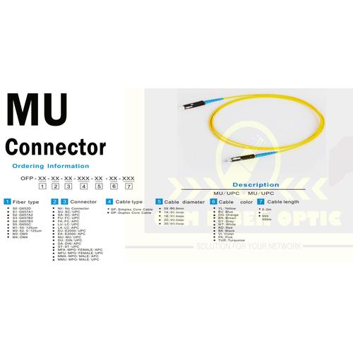 Jual MU Patch Cord Kabel Fiber Optic Costum Price List - Jakarta Selatan - GEM FIBER OPTIC ...