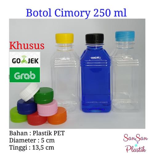 Jual Botol plastik 250 ml/ botol cimory pendek 250 ml isi 100-gojek ...