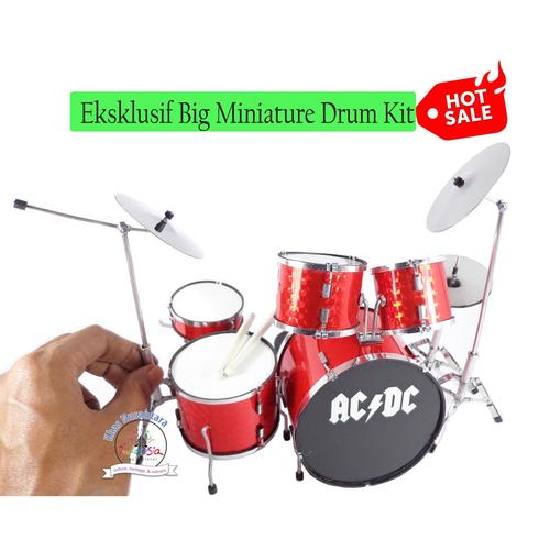 Jual Ekslusif Miniature Drum Set (Big) / Miniatur Dram Alat Musik Band ...