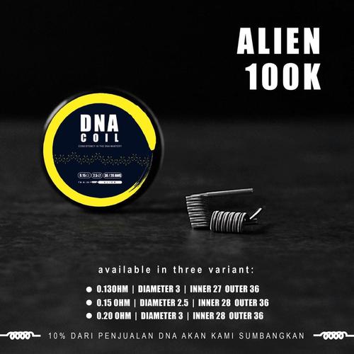 Jual DNA ALIEN CLAPTON PRE BUILT COIL VAPE (NOT INHALE SARCASTIC ...