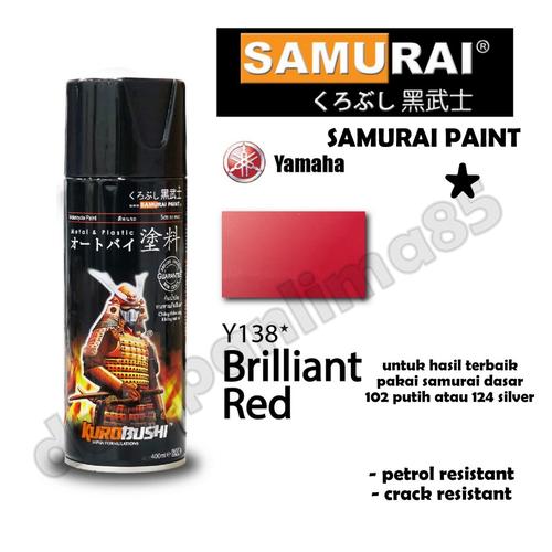 Jual Samurai Paint Y138* Brilliant Red/Merah Cat Semprot/Pylox/Pilox ...