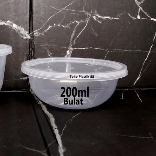 Jual Food Container/Box Makanan/Wadah Plastik - Mangkok Bulat 200ml ...