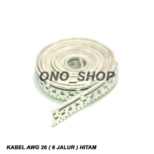 Jual Kabel AWG 26 (6 Jalur ) Putih Strip Hitam @ 1 Meter - Jakarta Barat - ONO SHOP | Tokopedia
