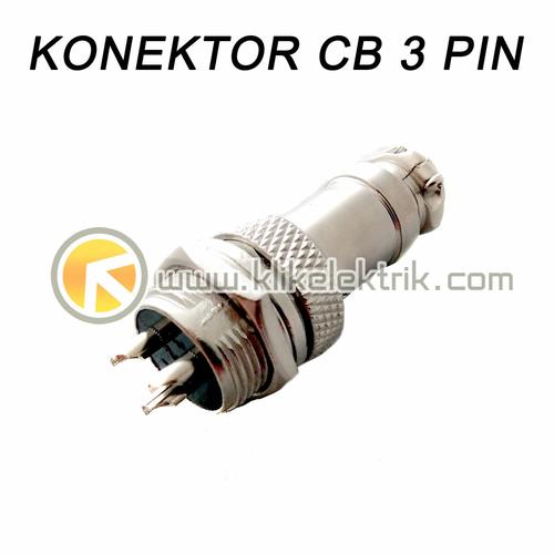 Jual Konektor CB 3 Pin Kaki Connector Jack CB 3 Pin - Jakarta Barat ...