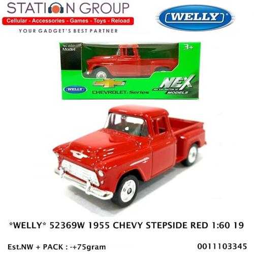 Jual WELLY 52369W 1955 CHEVY STEPSIDE RED 1-60 19 - BLUE - Kota ...