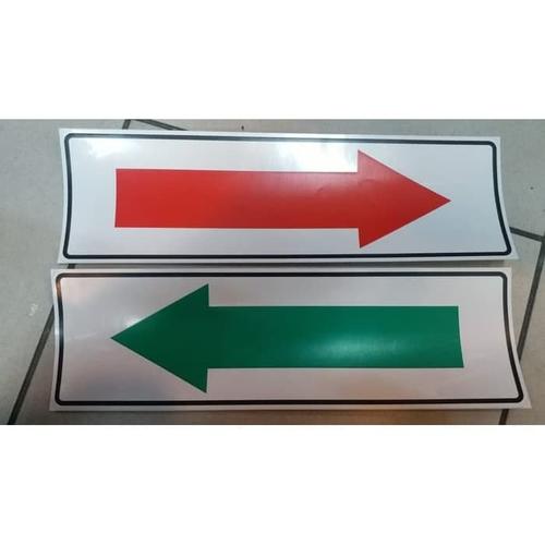 Jual SIGN LABEL STICKER K3 RAMBU TANDA PANAH HIJAU/MERAH/KUNING 10X30CM ...