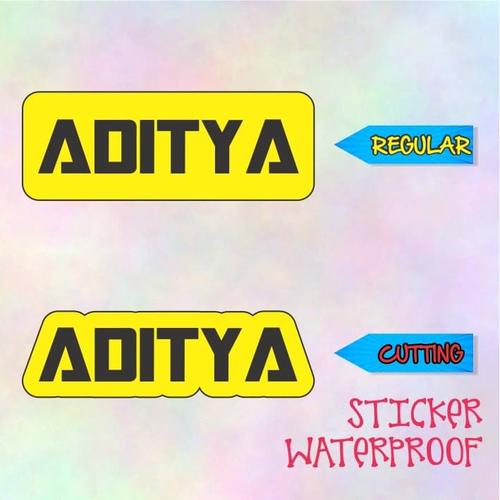 Jual Sticker Nama Anak Label Waterproof Label Tempat Makan Aditya ...