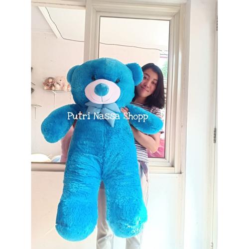 Jual Boneka Beruang Teddy Bear Besar Super Jumbo 1METER BIRU - Kota ...