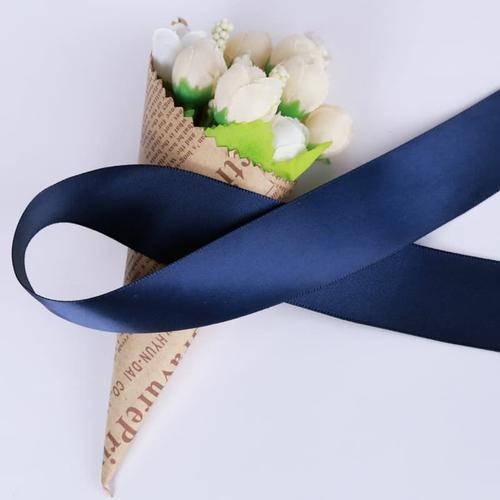 Jual pita elegan donker design packaging wrap kado ribbon biru - Kota ...