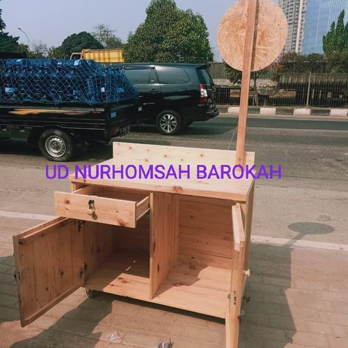 Jual booth portable / gerobak portabel / gerobak kayu / gerobak ...