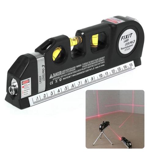 Jual Household Infrared Laser Level Ruler Horizontal Meter Tape Scale ...