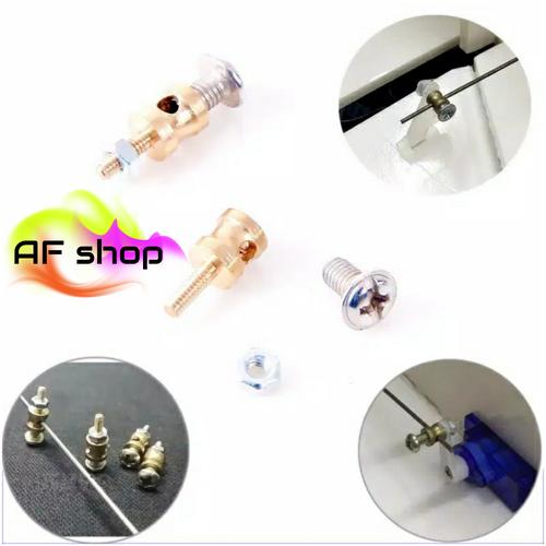 Jual RC Airplane Pushrod Linkage Stopper Servo Connectors Adjustable ...