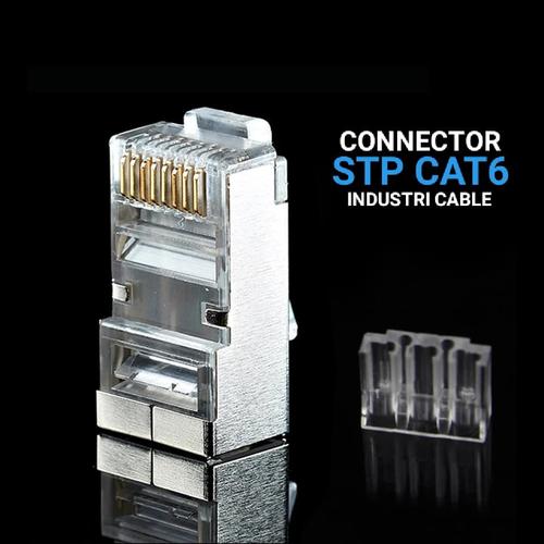 Jual Connector STP Cat6 Besi/Metal / Konektor Ftp Cat6 - Jakarta Pusat ...