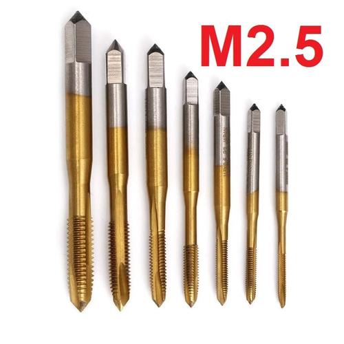 Jual Mata Hand Tap M2.5 x 0.45 HSS Pembuat Ulir 2.5mm Lubang Baut Mur ...
